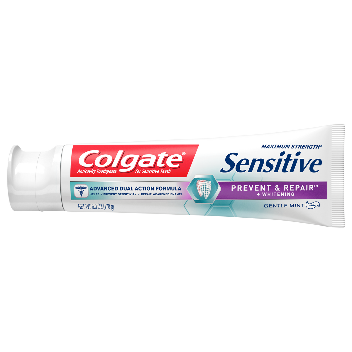 Colgate Sensitive Toothpaste, Prevent and Repair - Gentle Mint Paste F ...